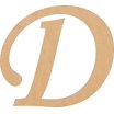 Wooden Letters Cheap, Unfinished 14'' Tall Monotype D, MDF Wood ...