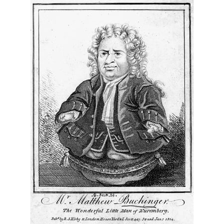 Germany: Dwarf, 1804. /Nmr. Matthew Buchinger, The Wonderful Little Man ...