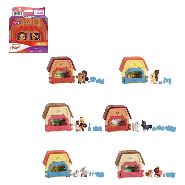 Mattel Spirit Untamed Minis Deluxe Assortment Playset - Set of 12 ...
