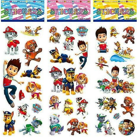 Paw Patrol Stickers 3-Pack | Walmart Canada