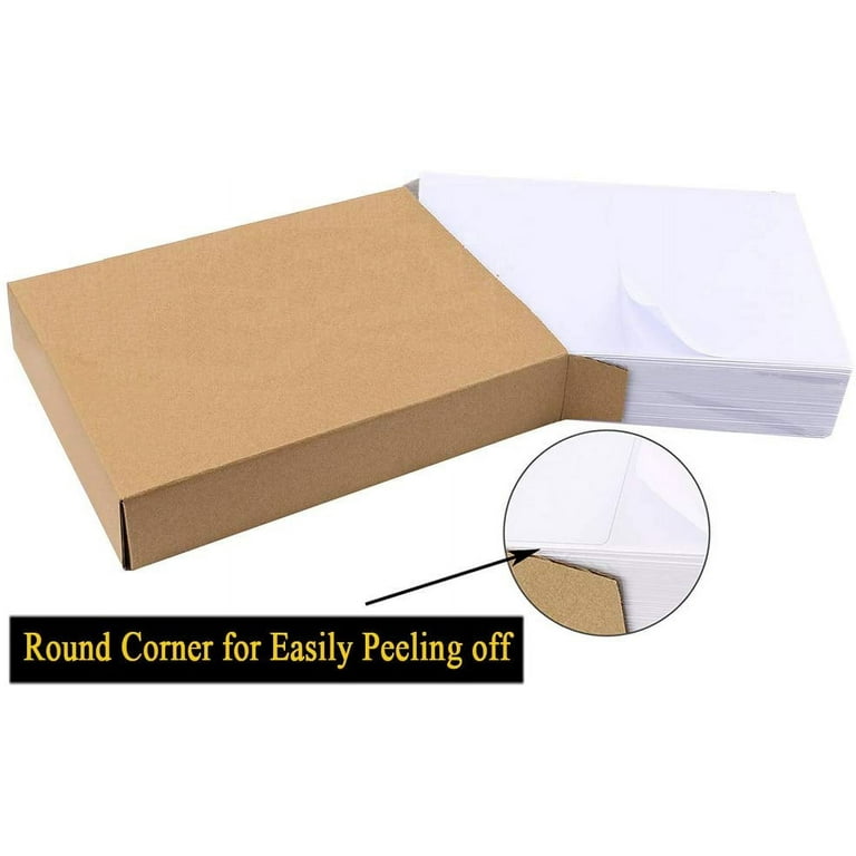 8.5x5.5 Self Adhesive Labels 200 Half-Sheet Self-Adhesive Shipping ...
