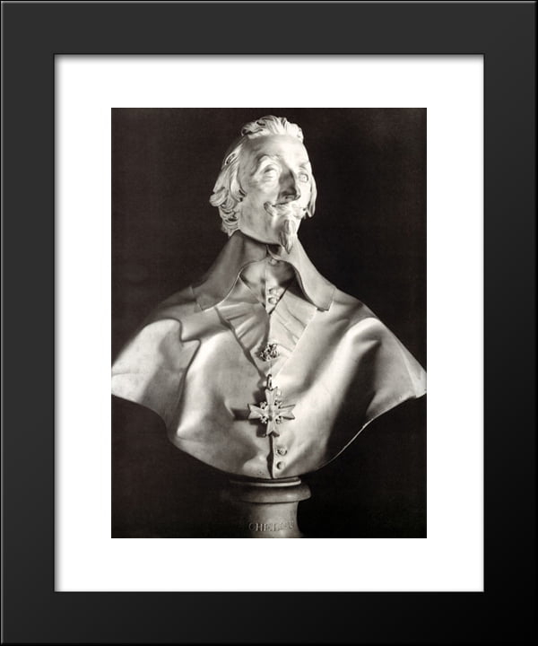 Portrait Bust of Cardinal Richelieu 20x24 Framed Art Print by Gian ...