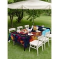 African American Rectangle Outdoor Tablecloth with Umbrella Hole ...