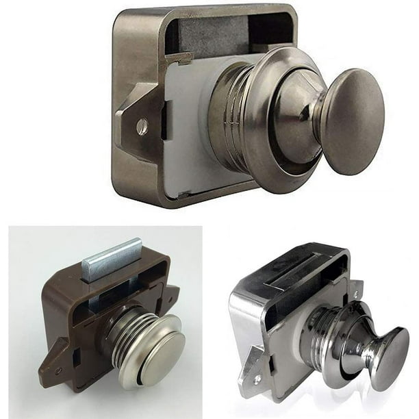 Button Door Key Pad Lock Push Button Catch Caravan Motorhome Door Lock ...