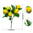 Artificial Lemon Decor, Fake Lemons Branch Yellow Lemon and Greenery ...