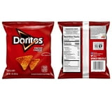 Doritos Nacho Cheese Tortilla Chips, 1 TVS1 oz,. 10 Packs (Lyfno ...
