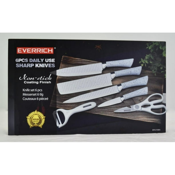 EverRich Daily Use Sharp Knives 6PCs Knife Set ER-0198A - Walmart.ca