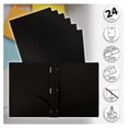 Black 2 Pocket Folders with Prongs - 24 Pack Letter Size Folders ...