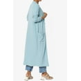 TheMogan Women's PLUS Long Open Front Drape Soft Knit Duster Long ...