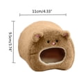 Cave Bed Hamster Nest Hedgehog Small Cage Supplies Warm House with Hook ...