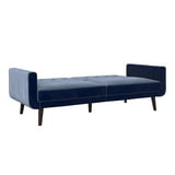 Better Homes & Gardens Nola Modern Futon, Blue Velvet - Walmart.com