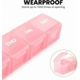 Extra Large Weekly Pill Organizer, 7 Day Daily Pill Box Case Easy to ...