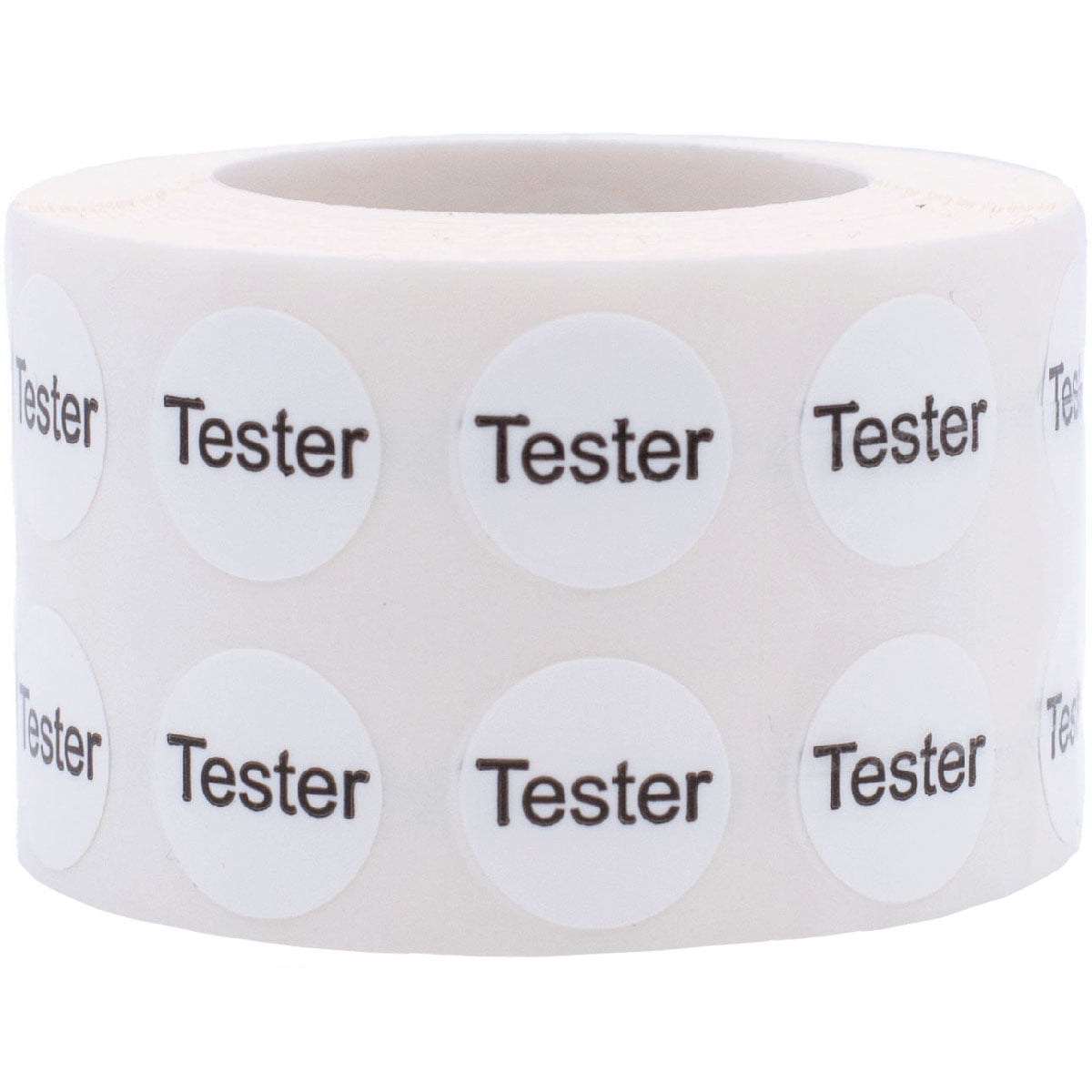Spray Resistant Cosmetic Tester Labels .5 Inch Round Circle Dots 1,000 ...