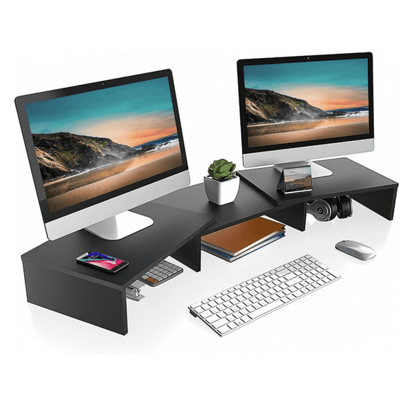 Quartet Adjustable Height Desktop Glass Monitor Riser with Dry-Erase ...
