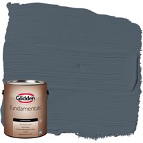 Glidden Fundamentals Exterior Paint Goblin / Gray, Satin, 1 Gallon ...