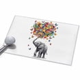 Abstract Elephant Rectangle Rug 2'x3' Colorful Butterfly Red Blue ...