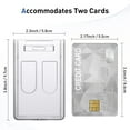 Vertical Hard Plastic 2 Card ID Badge Holders, 20 Count - Walmart.com