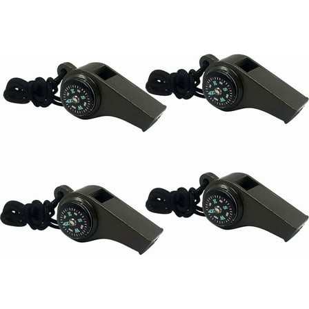 7 in 1 Multi-functional Survival Whistle Outdoor Professional Emergency ...