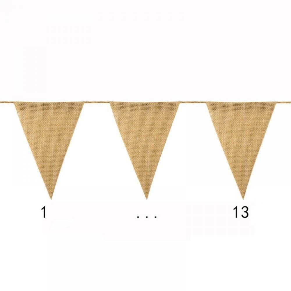 Triangle Burlap Banner Clipart