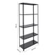 Anaquel Metalico Industrial Rack and Pack 5 Niveles Negro | Walmart en ...