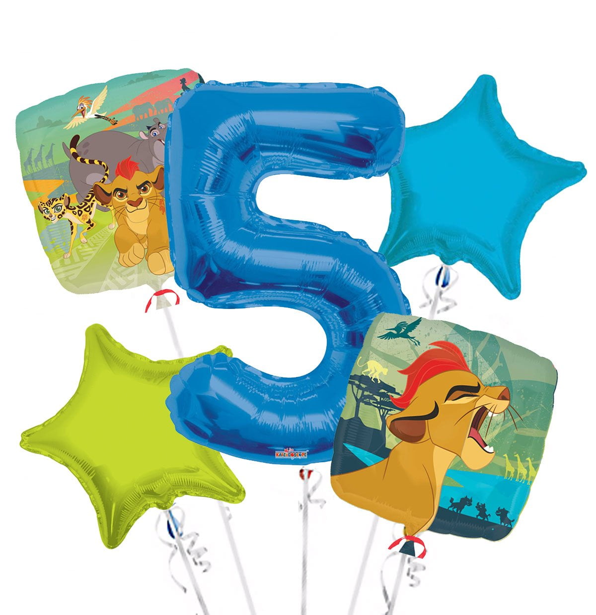 Lion Guard Balloon Bouquet 5th Birthday 5 pcs - Party Supplies ...