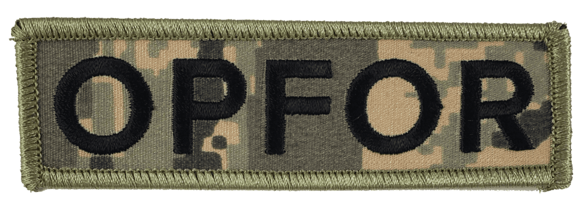 OPFOR OPPOSING FORCE NAME TAPE STYLE PATCH ACU/DigiCamo - Walmart.com