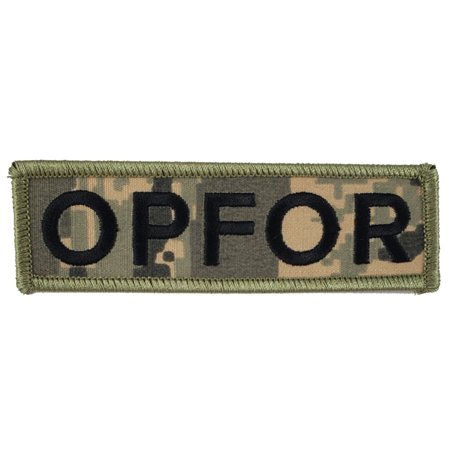 OPFOR OPPOSING FORCE NAME TAPE STYLE PATCH ACU/DigiCamo - Walmart.com