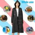 Raincoat Waterproof Rain Coat Poncho Long Rain Jackets Lightweight with Drawstring Hood for Men ...