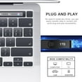 1T USB Flash Drive 1000GB Rotatable Memory Stick External Storage Drive ...