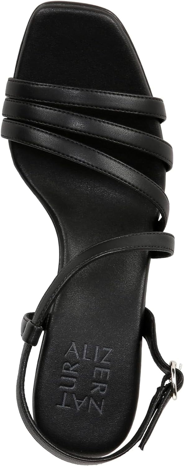 Naturalizer Women's Galaxy Dress Sandal Black Smooth 9.5M