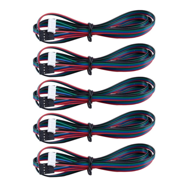 5X Cable de Motor Paso A Paso NEMA 17 Extendido 1M de Largo 4 Impresora ...