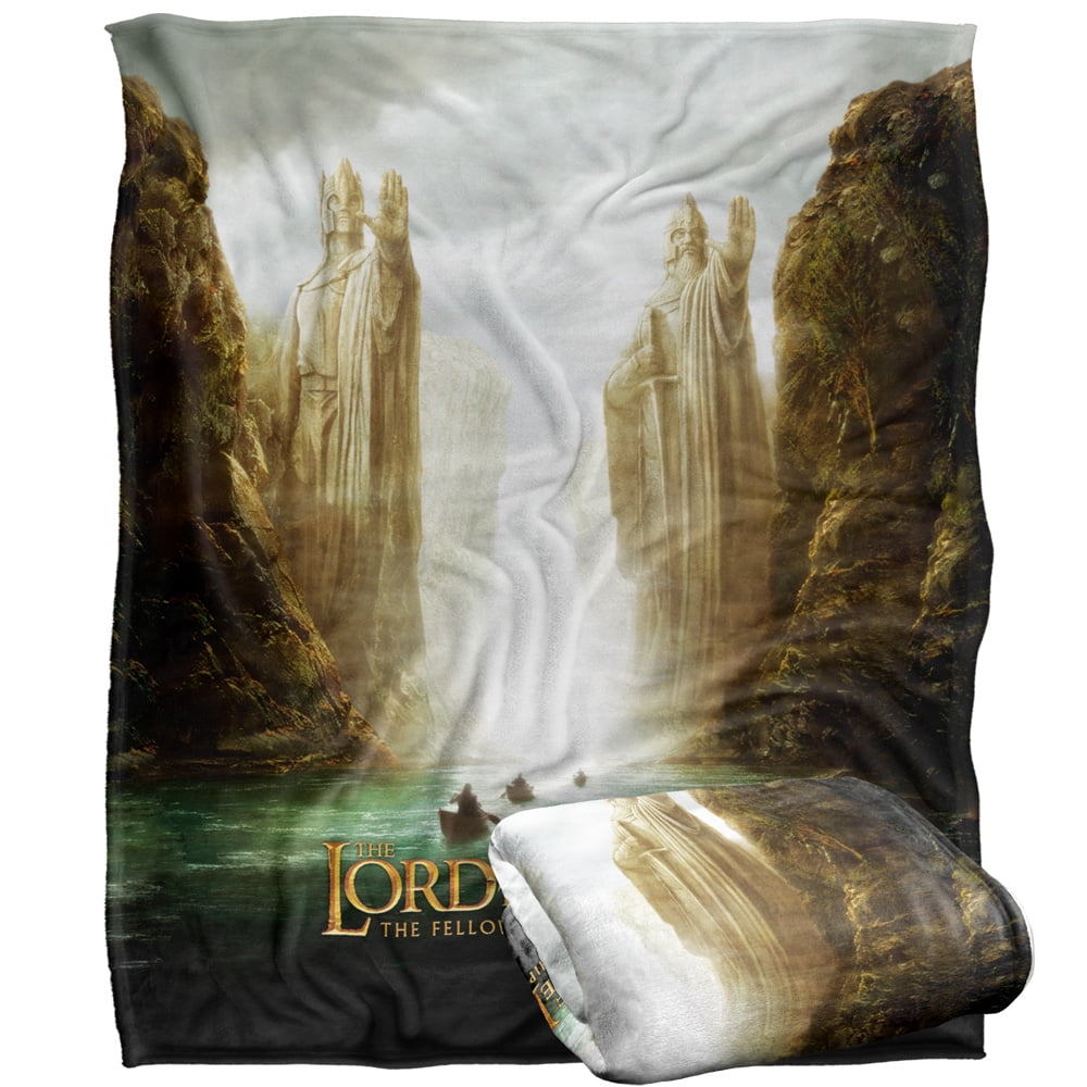 The Lord of The Rings Blanket, 50'x60' Argonath Poster Silky Touch ...