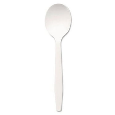 Dixie Plastic Cutlery Heavyweight Soup Spoons White 1000/Carton SH217 ...