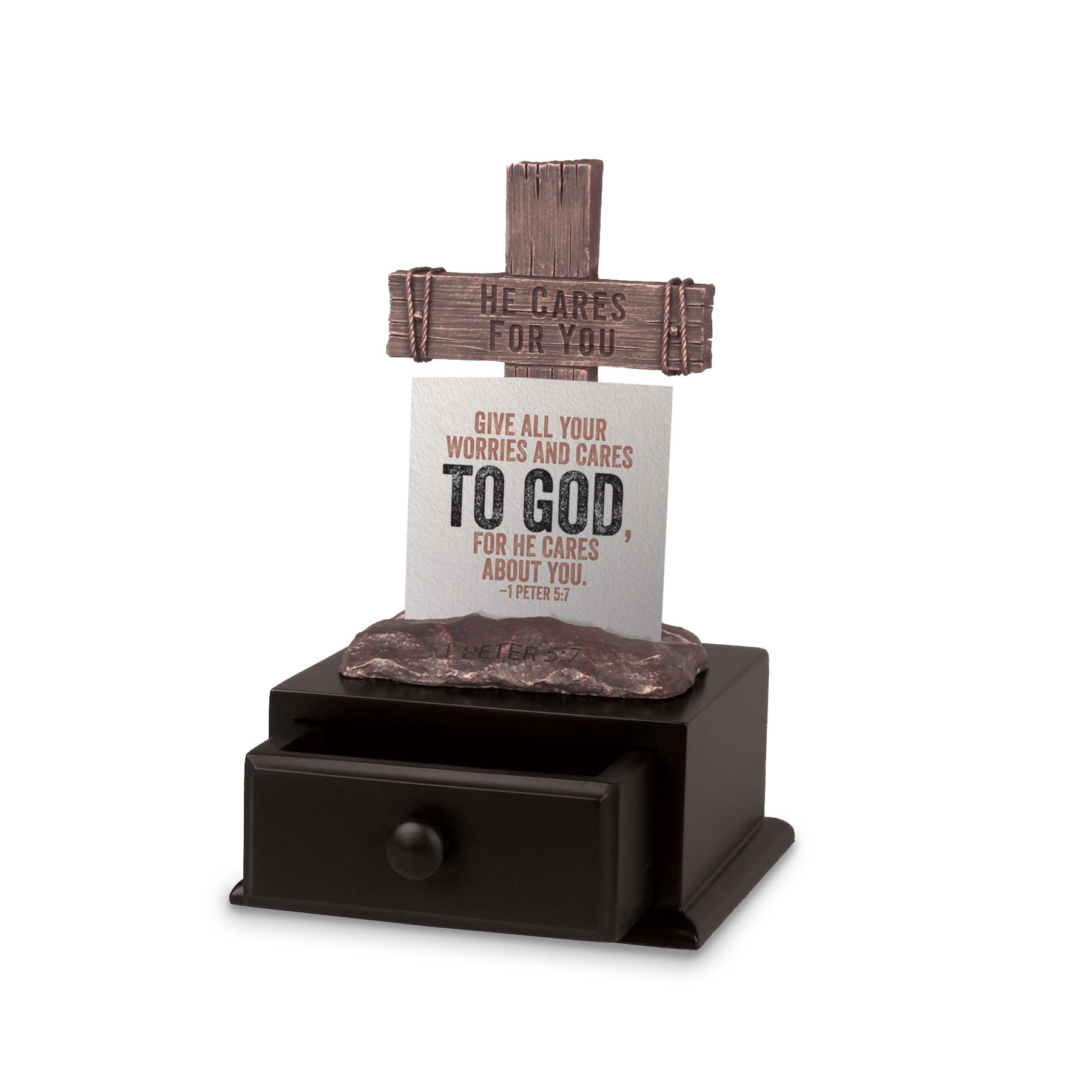 Scripture Card Holder-Prayer Box At The Cross-W/30 Cards (#30300 ...