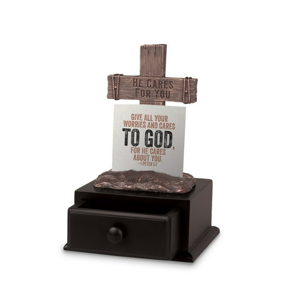 Scripture Card Holder-Prayer Box At The Cross-W/30 Cards (#30300 ...