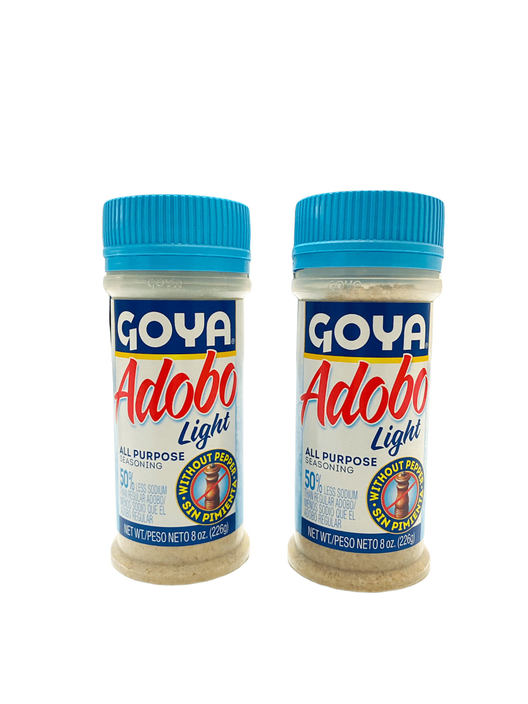 2 Pack Goya Adobo Light All Purpose Seasoning Without Pepper Sin ...