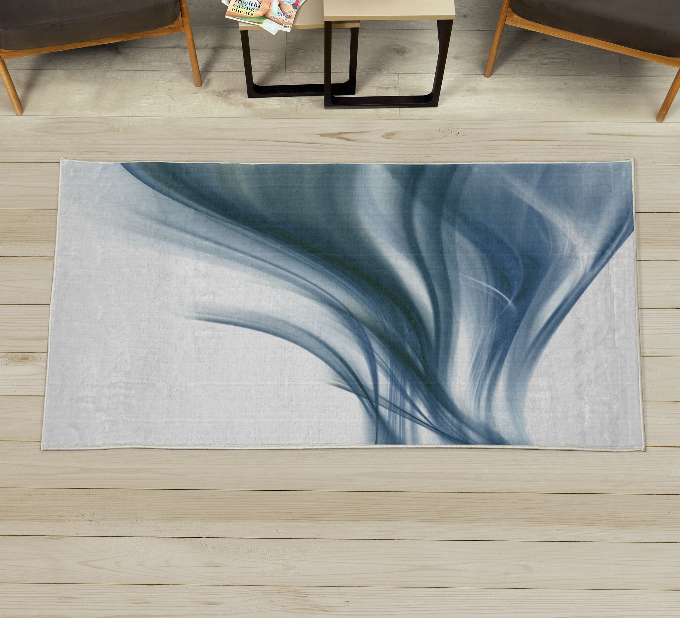 Abstract Decorative Rug, Modern Contemporary Abstract Smooth Lines ...