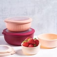 4Pcs Mixing Bowl With Lid Preparation Bowl With Color Cooking And Lid ...