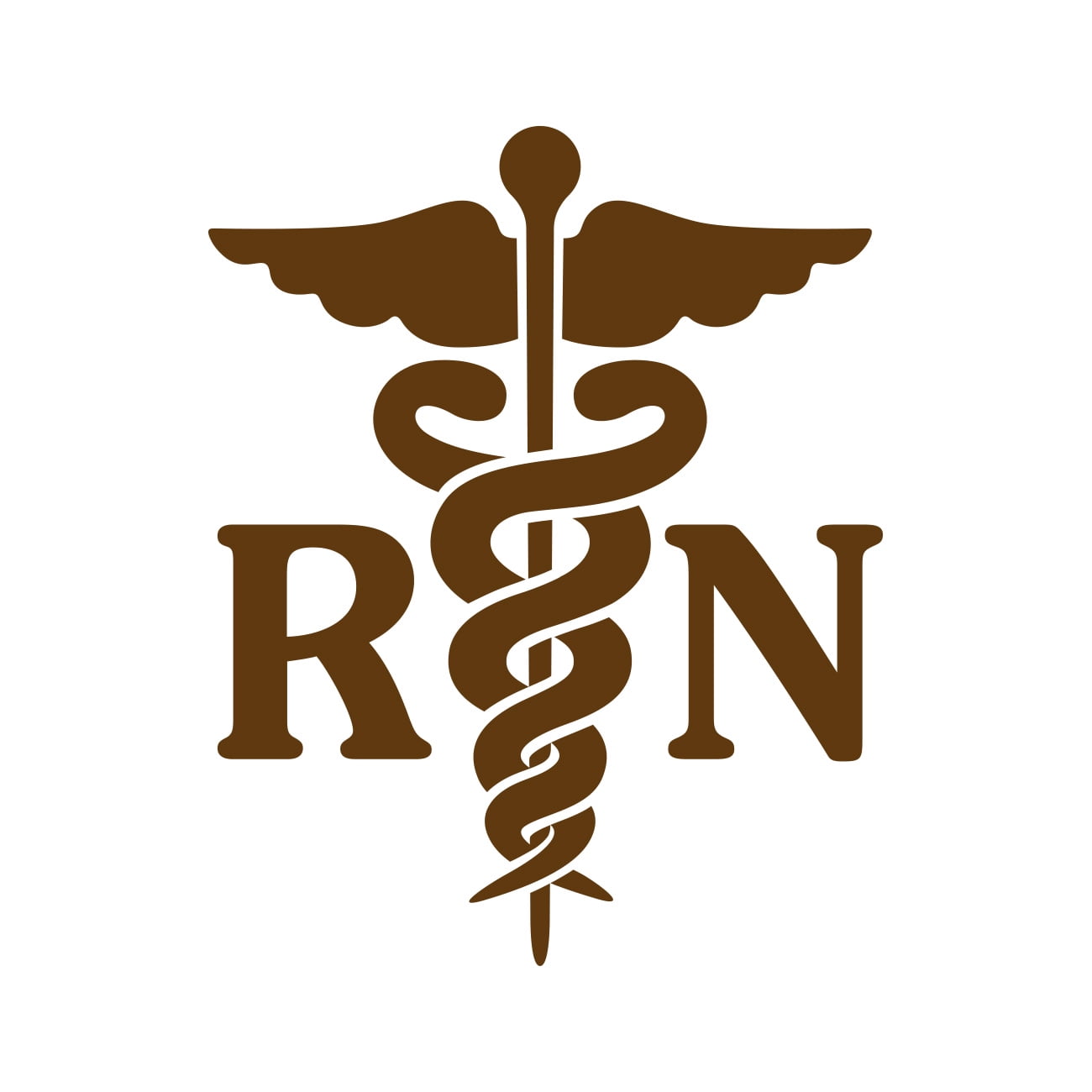 RN Registered Nurse Star of Life Sticker Decal Die Cut - Self Adhesive ...