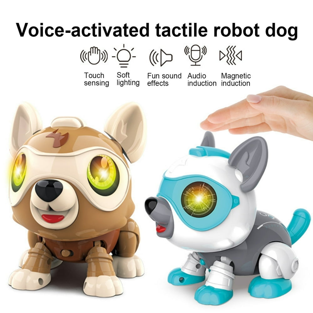 Children Voice Control Touch Sensing Electronic Robot Dog Intelligent ...