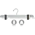 INTERNATIONAL HANGER White Low Profile Wood Bottom Hanger, 25 Pack ...