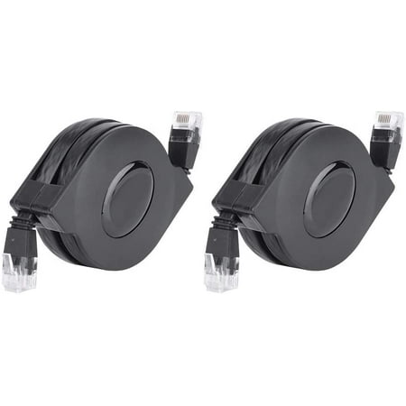 Plannu CAT 6 Ethernet Cable Ultra Flat, Adjustable Retractable CAT6 ...