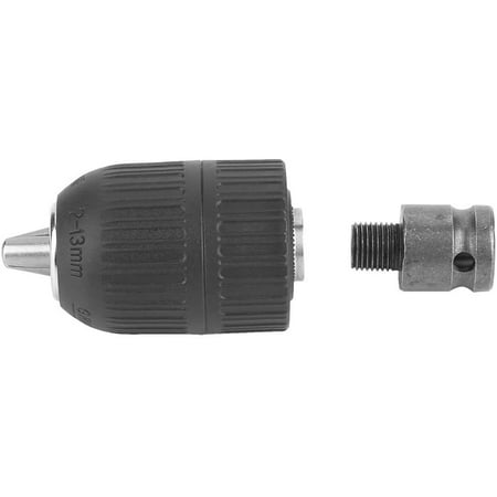 Drill Chuck, 2 to 13mm Keyless Drill Chuck, 1/2"-20UNF Chuck Adapter ...