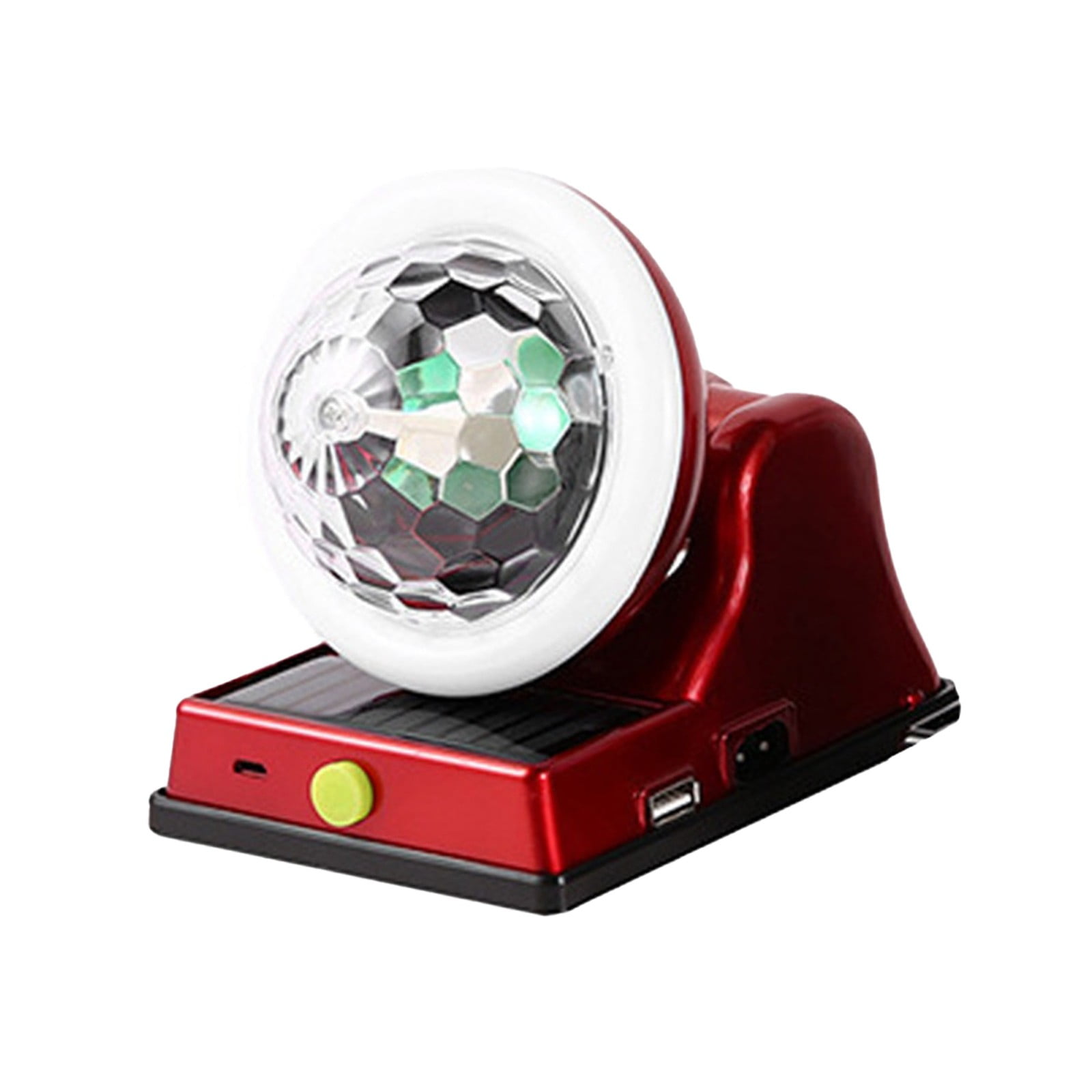 Solar Powered RGB Color Changing Sphere Light USB Rechargeable Floor ...