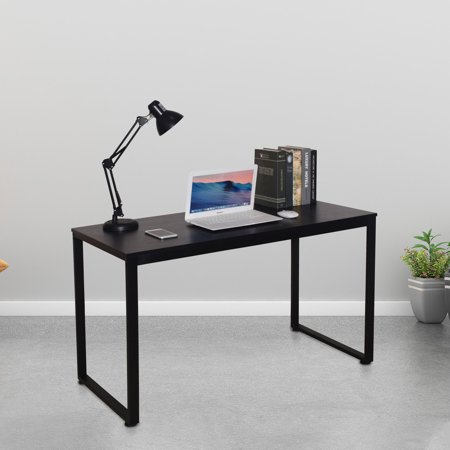 Metal Frame Writing Desk Computer Desk Modern Sturdy Office Desk PC ...