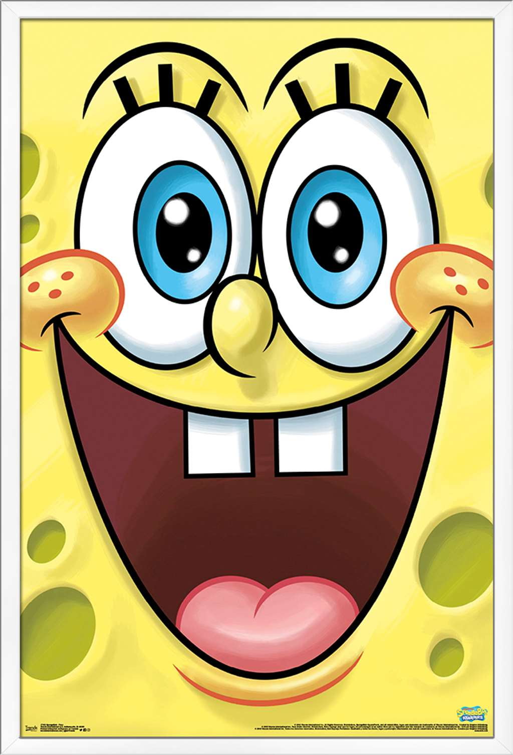 Nickelodeon Spongebob - Face Wall Poster, 22.375" x 34", Framed ...
