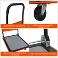 Noble House 28" Flatbed Cart, Heavy Duty Platform Hand Truck with ...
