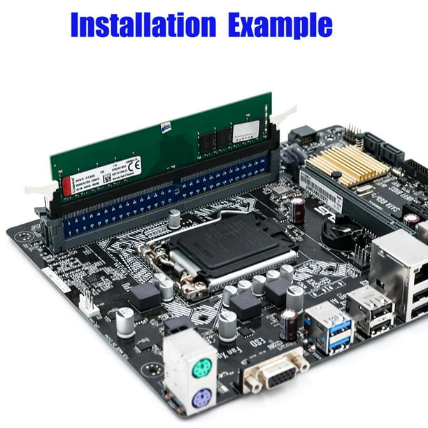 DDR4 288Pin DIMM Adaptador Tarjeta vertical de memoria Tarjeta de ...