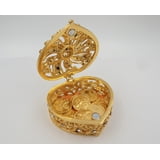 Wedding Arras Set with Heart-Shaped Crystal Box and Decorative Coins ...