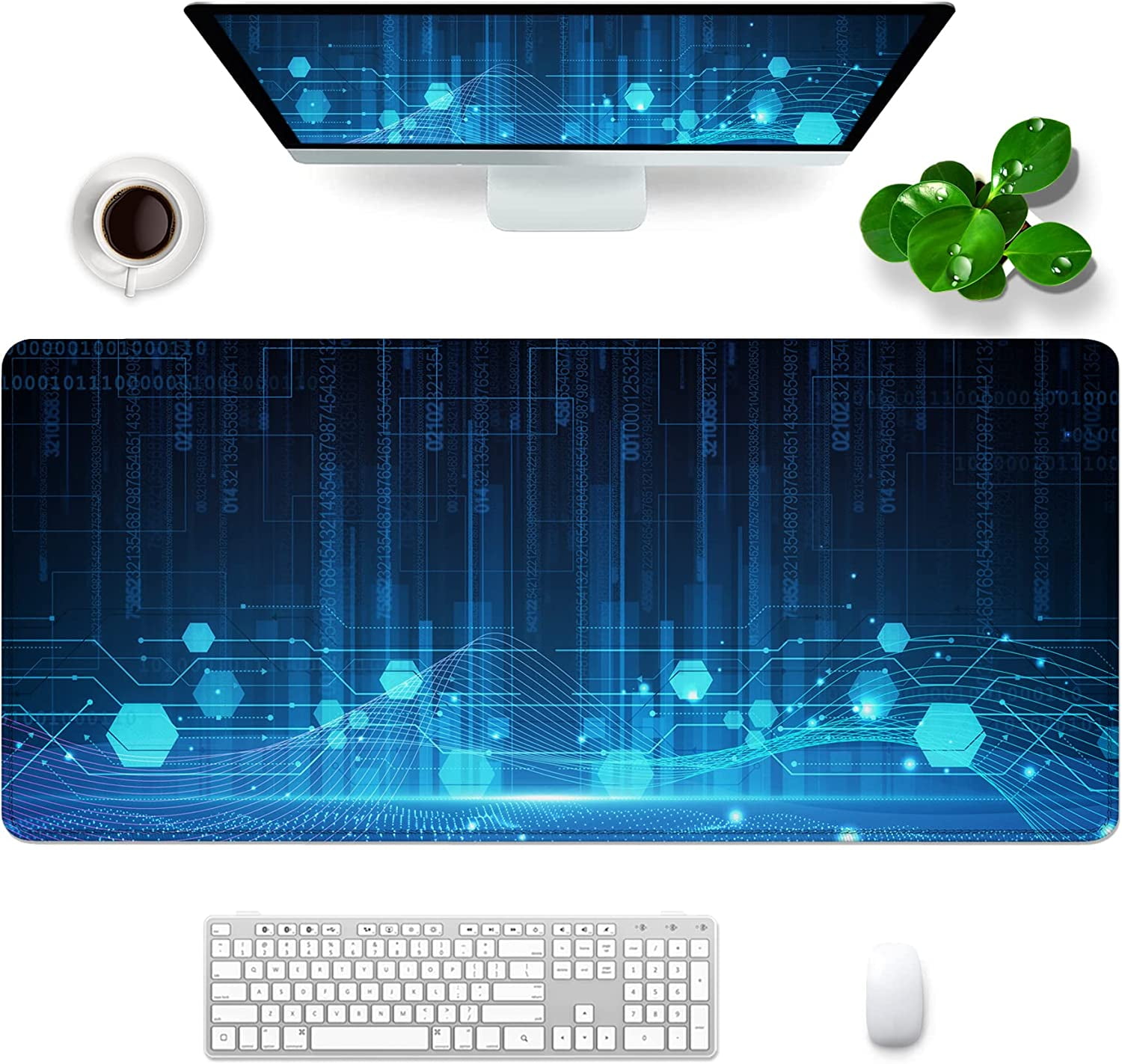 Large Mouse Pad for Desk, XXL Gaming Mouse Pad 35x15.7x0.12inch Desk ...